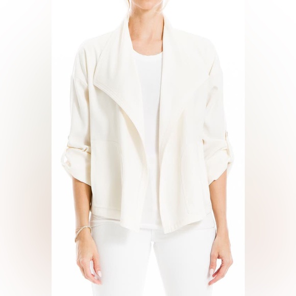 Max Studio | Jackets & Coats | Bone Mini Drape Jacket | Poshmark
